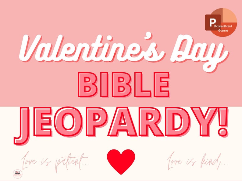Valentine's Day Bible Jeopardy - Etsy