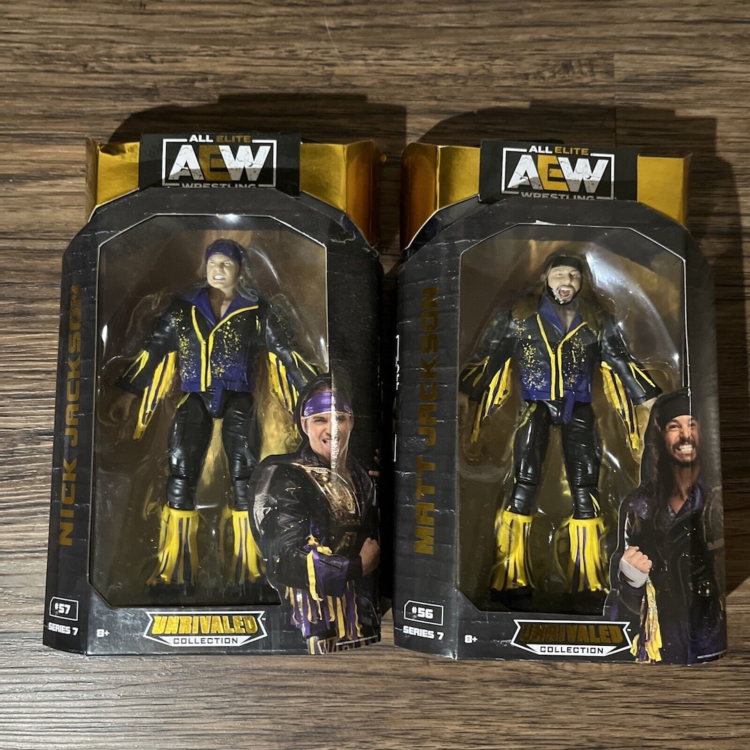 AEW Toy Wrestling Action Figures, Package Deal set of 2 Young Bucks ...