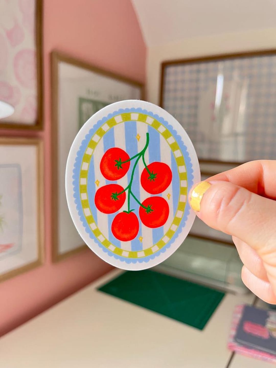 Tomato Girl Vinyl Sticker - Etsy