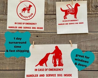 Service Dog Sign - Etsy