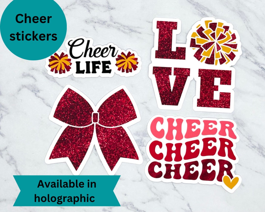 Stickers for School, Cheer Sticker Pack, Design Your Own Sticker, Peel ...