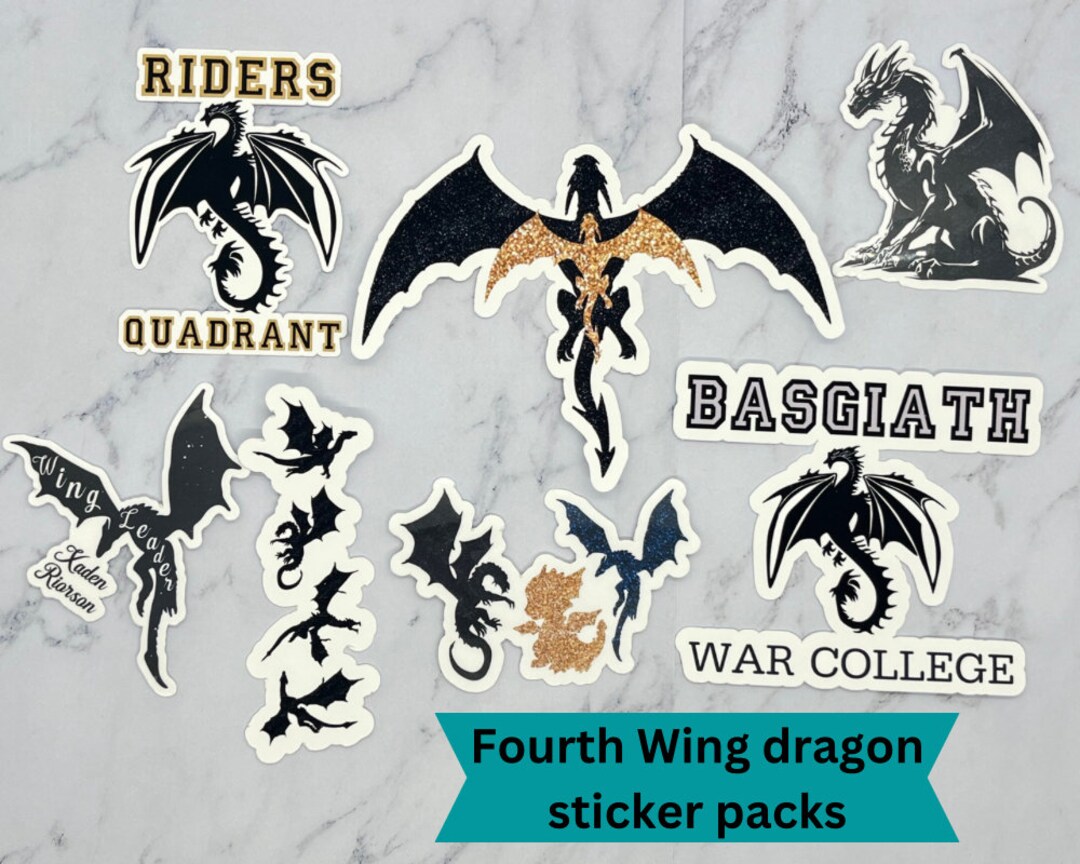 Fourth Wing Sigil Stickers Fantasy Book Sticker Vinyl Decal - Etsy