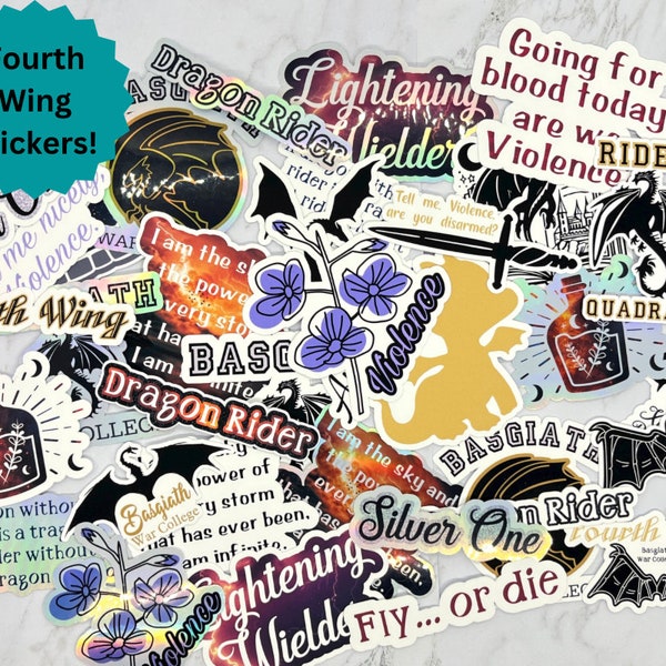 Fourth Wing Dragons Sticker - Etsy