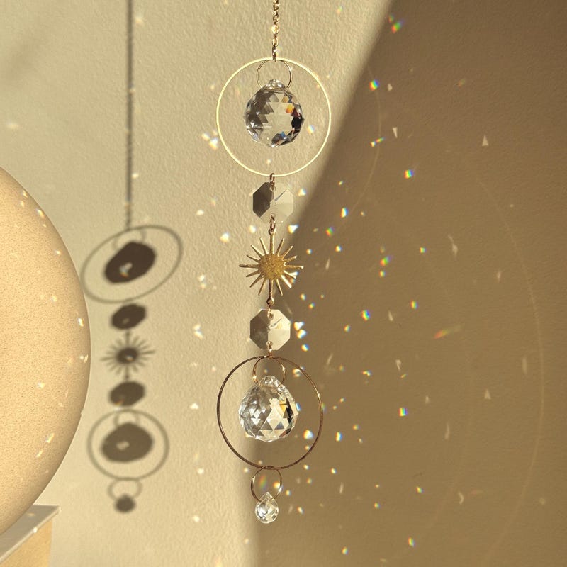 Star Glass Sun Catcher - Etsy UK