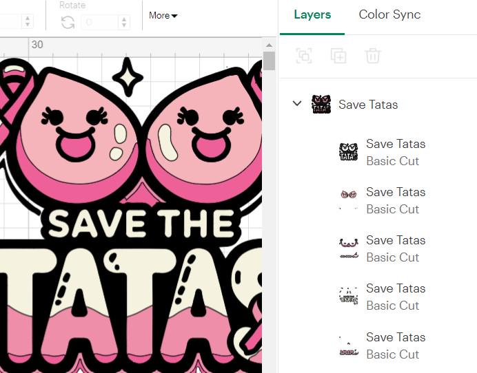 Save the Tatas SVG: Breast Cancer Awareness Ribbon Design (digital ...