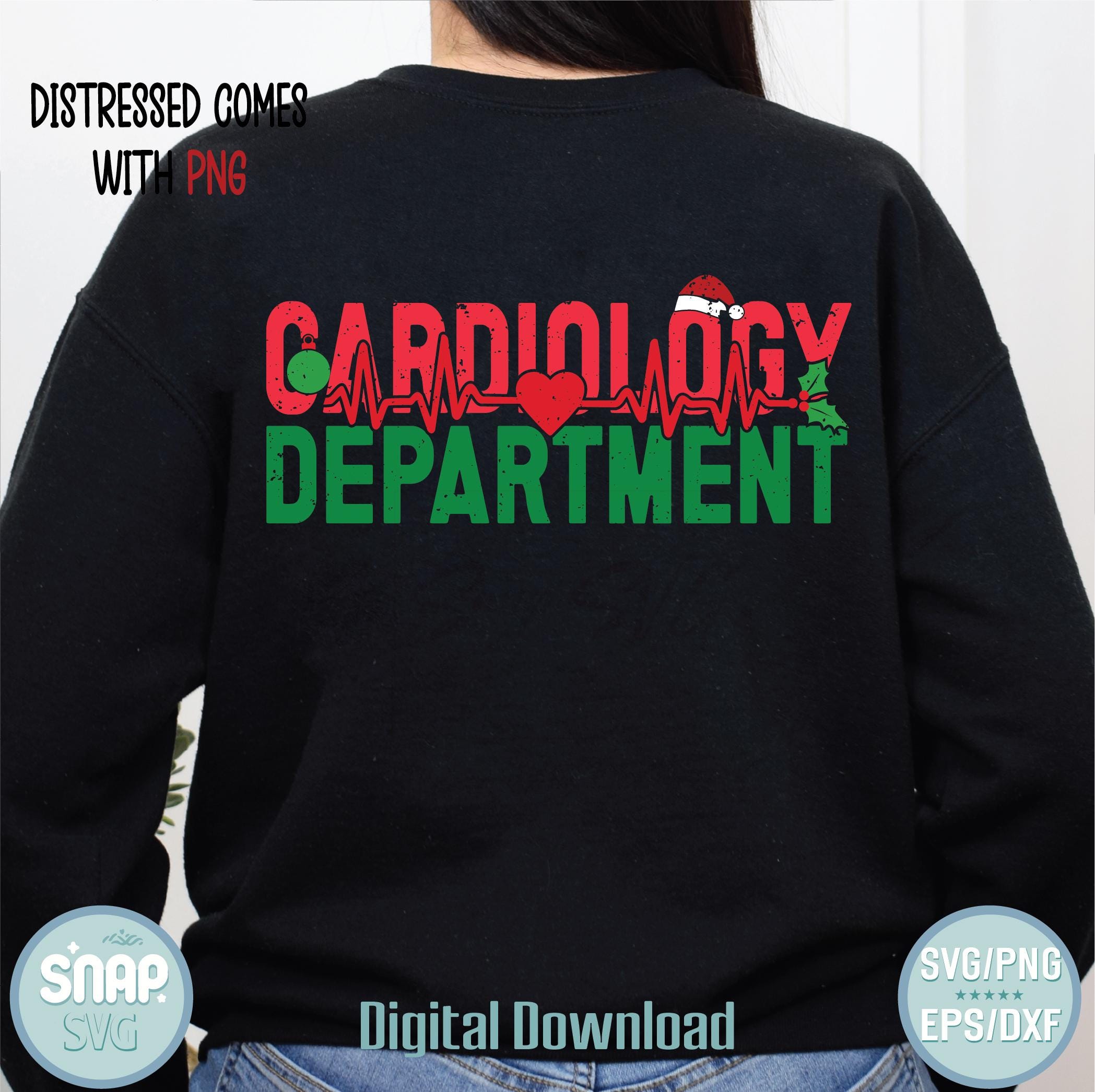 Christmas Cardiology SVG PNG, Cardiology Department Christmas Shirt ...