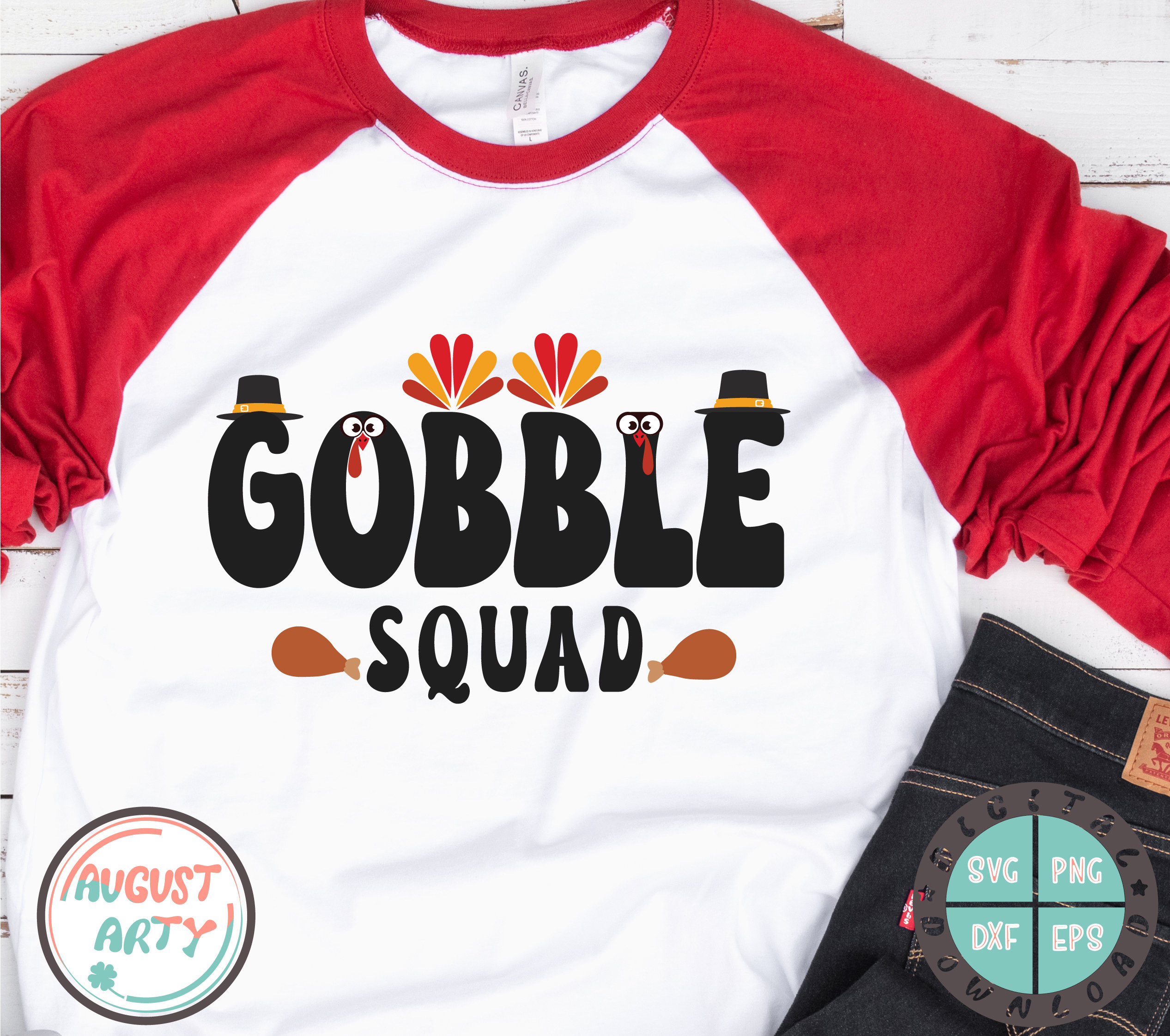 Gobble Squad Svgthanksgiving Pngfunny Thanksgiving Svgkids - Etsy