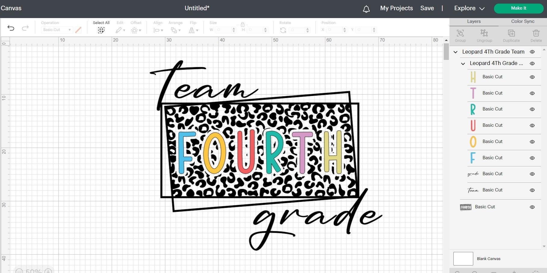 Leopard Print Team Fourth Grade Svg4th Grade Teacher School - Etsy