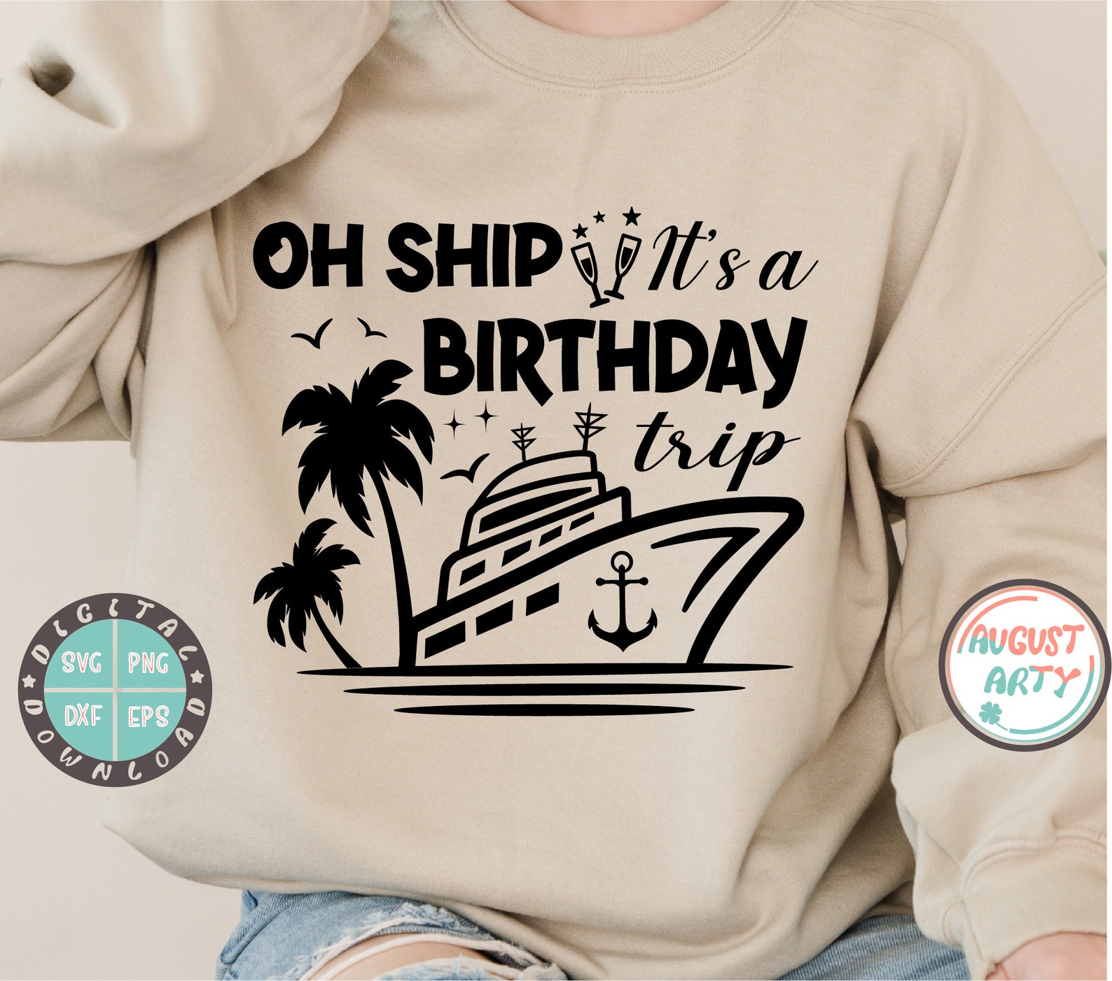Oh Ship It's a Birthday Trip Svg/cruise Ship Svg/cruise - Etsy