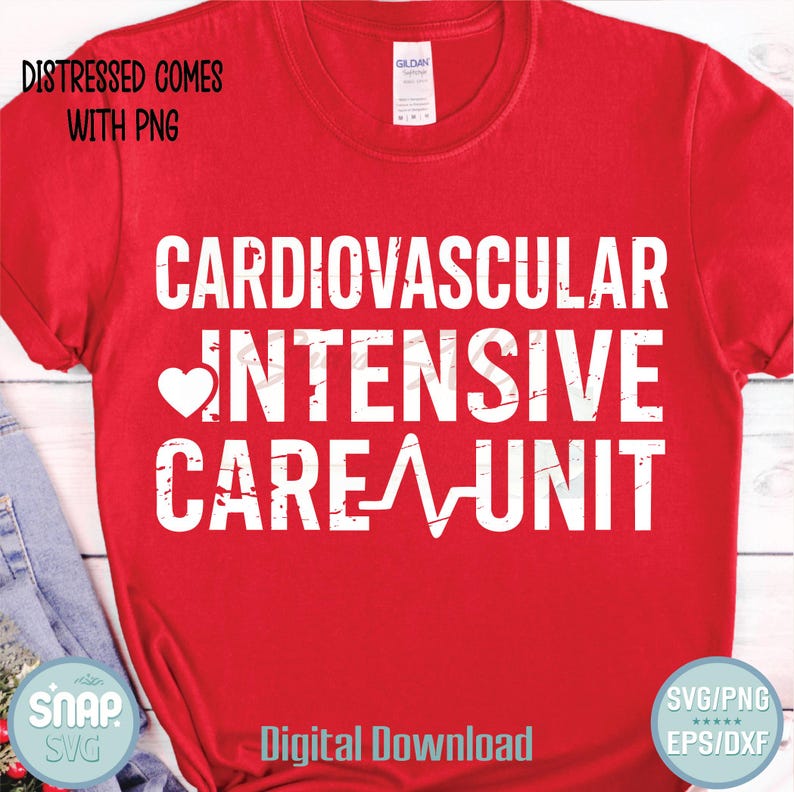 Cardiovascular Intensive Care Unit SVG, CVICU Nurse Shirt Design ...