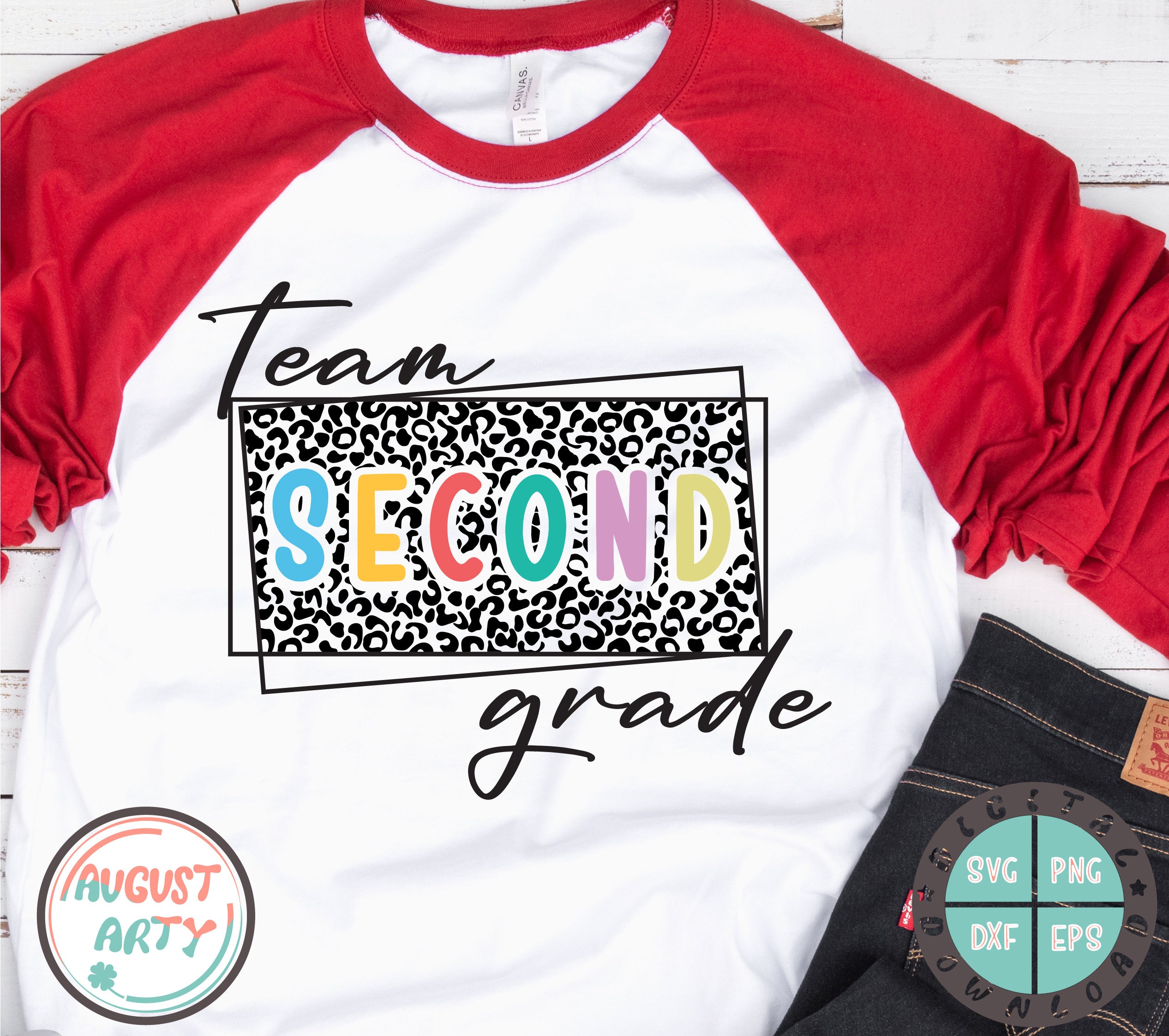 Leopard Team Second Grade Svgcouple School Shirt Svgback to - Etsy