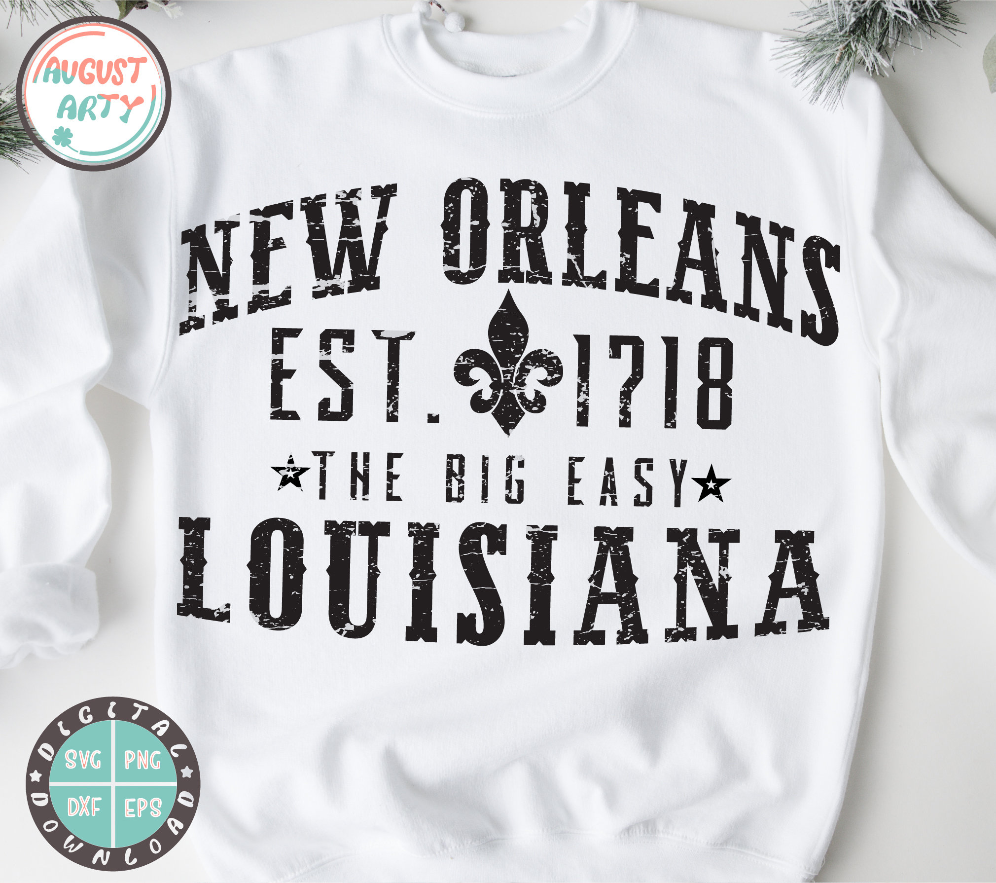 New Orleans EST.1718 Louisiana Svg,mardi Gras Parade Shirt Svg,big Easy ...