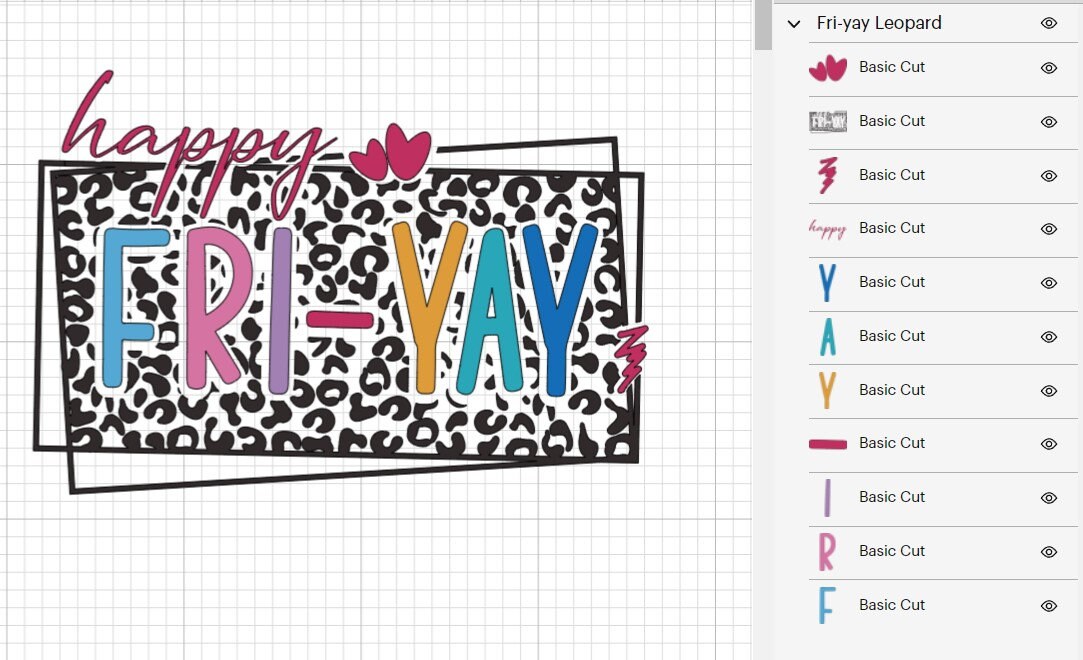 Happy Fri Yay Leopard Print Svgteacher Gifthappy Friday - Etsy