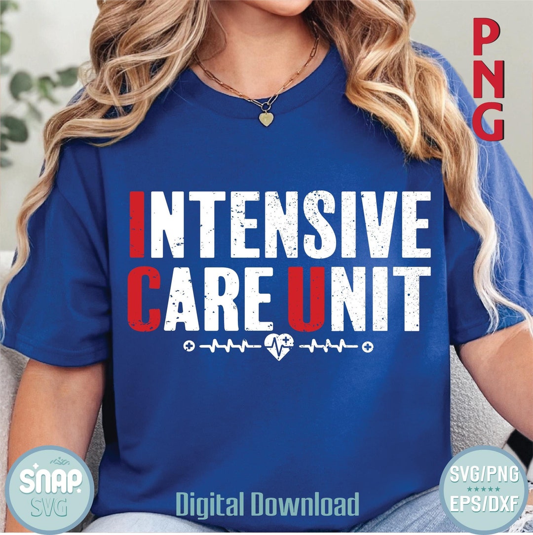 ICU Nurse SVG Png,intensive Care Unit Svg,hospital Staff Shirt,icu Crew ...