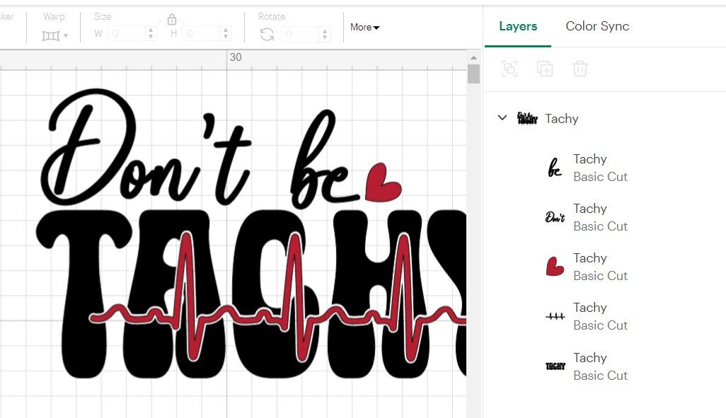 Don't Be TACHY Svg: Funny Medical Design (digital Print) - Etsy
