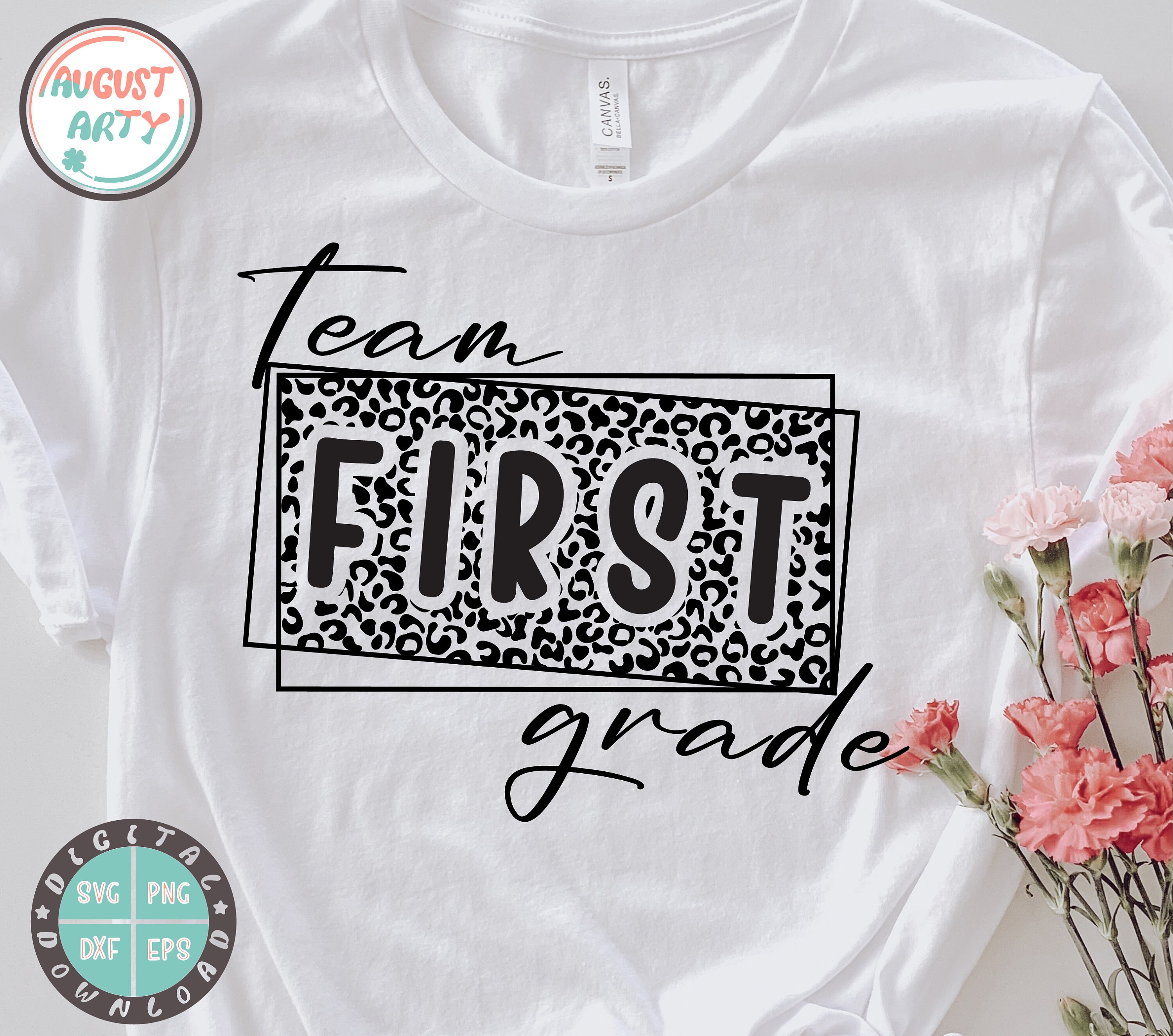 Leopard Team First Grade Svgcouple School Shirt Svgfirst - Etsy