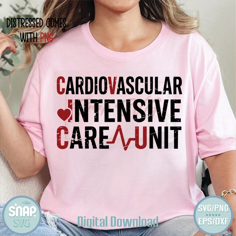 Cardiovascular Intensive Care Unit SVG, CVICU Nurse Shirt Design ...