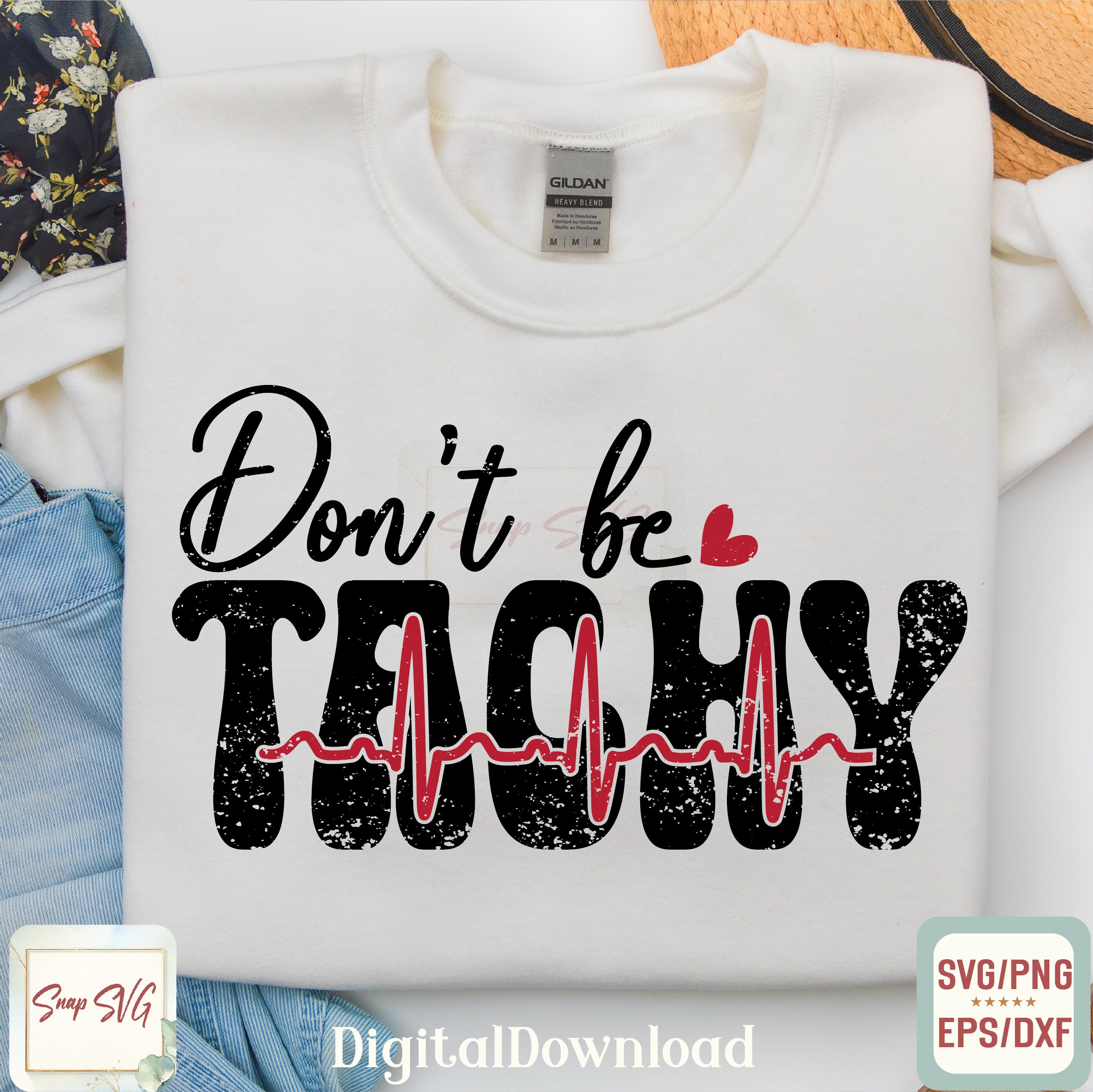 Don't Be TACHY Svg: Funny Medical Design (digital Print) - Etsy