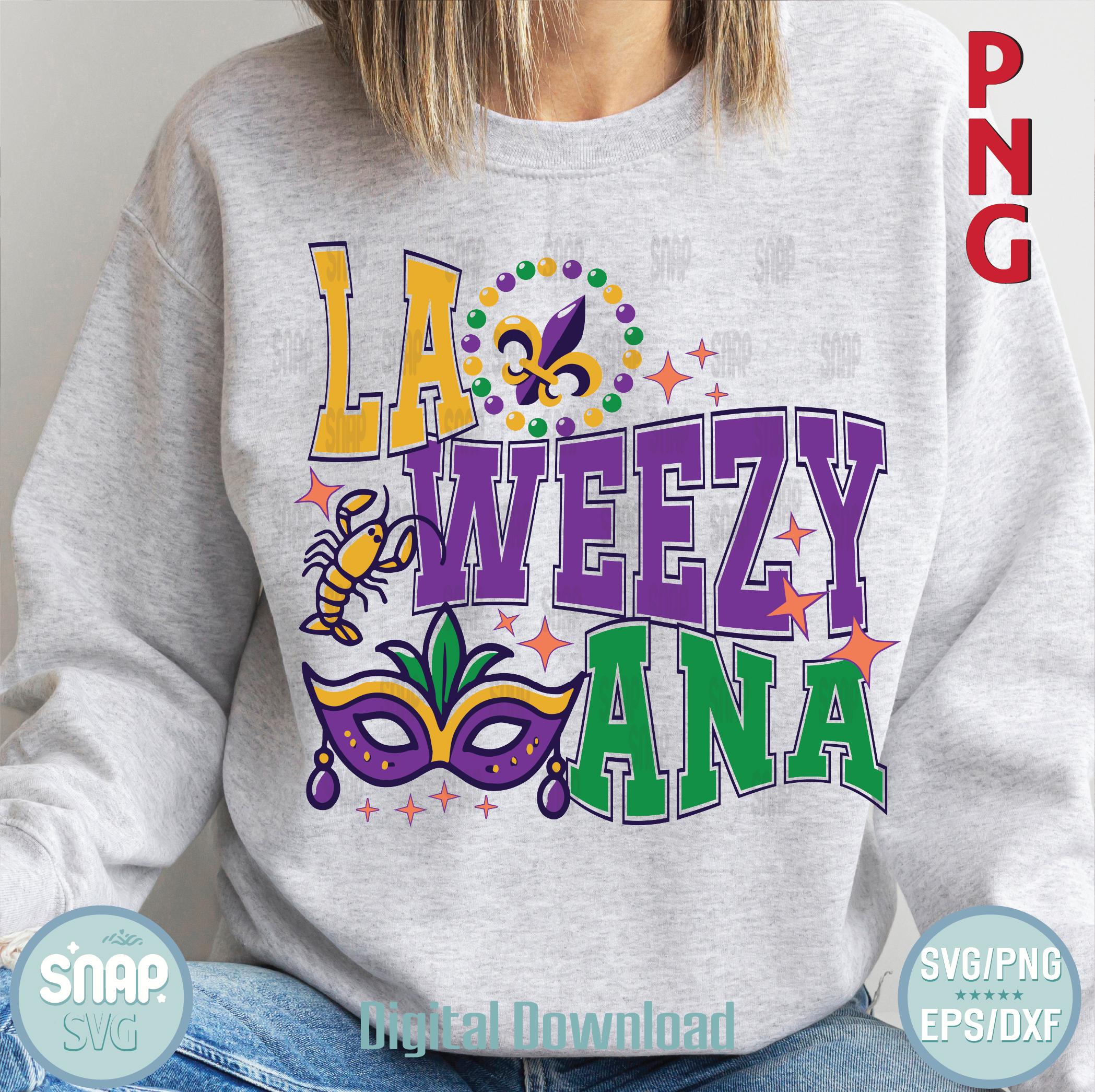 Mardi Gras PNG: LA Weezy Ana, Glitter Carnival Design (digital Download ...