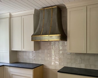Custom Artisan Zinc Range Hood Double Sweep Casing - Etsy