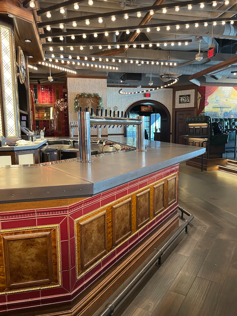 Commercial Metal Bar Tops- Custom Zinc, Copper and Brass Restaurant Bar ...