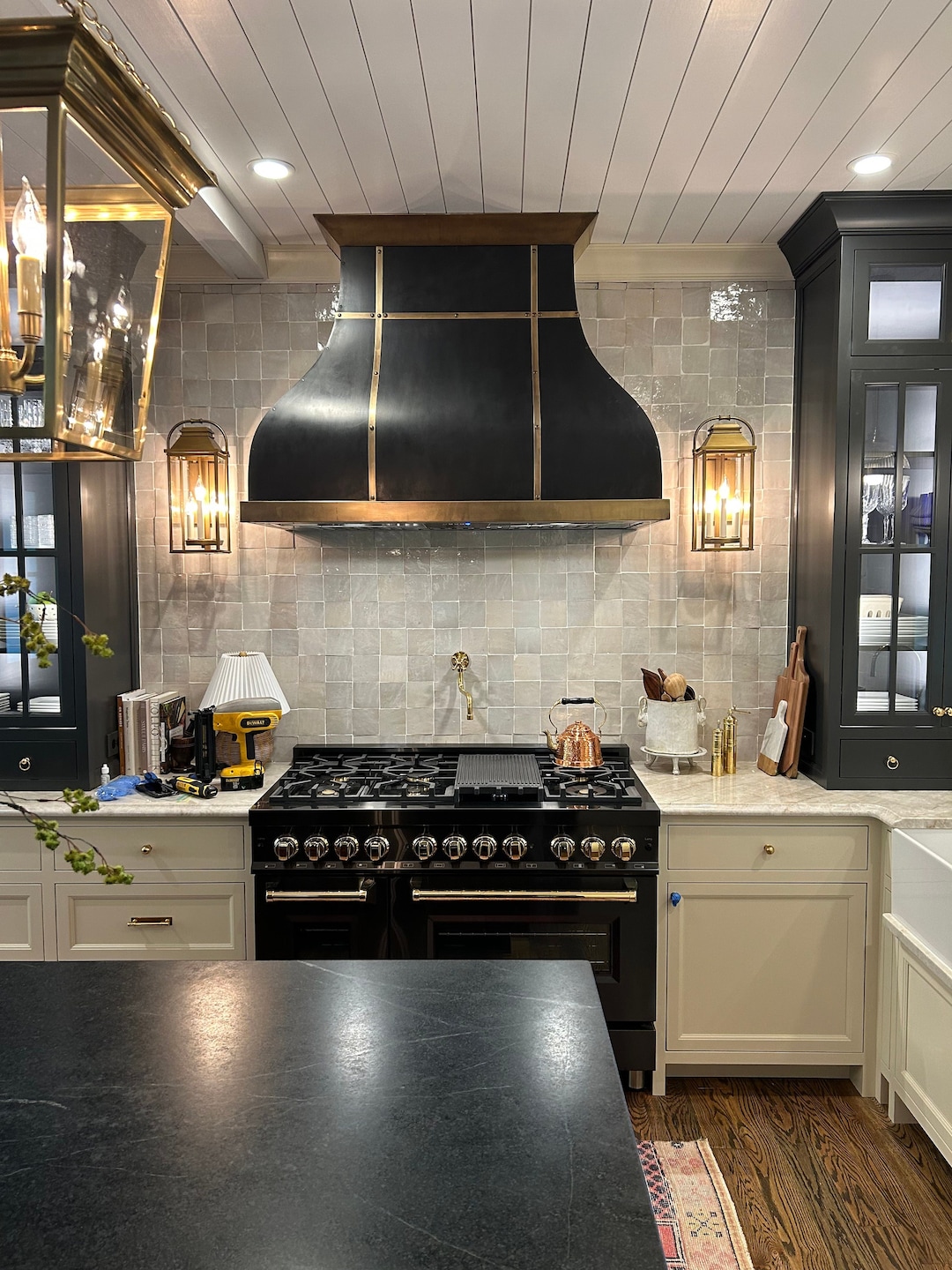 Custom Artisan Zinc Range Hoods - Bell Curve - Etsy