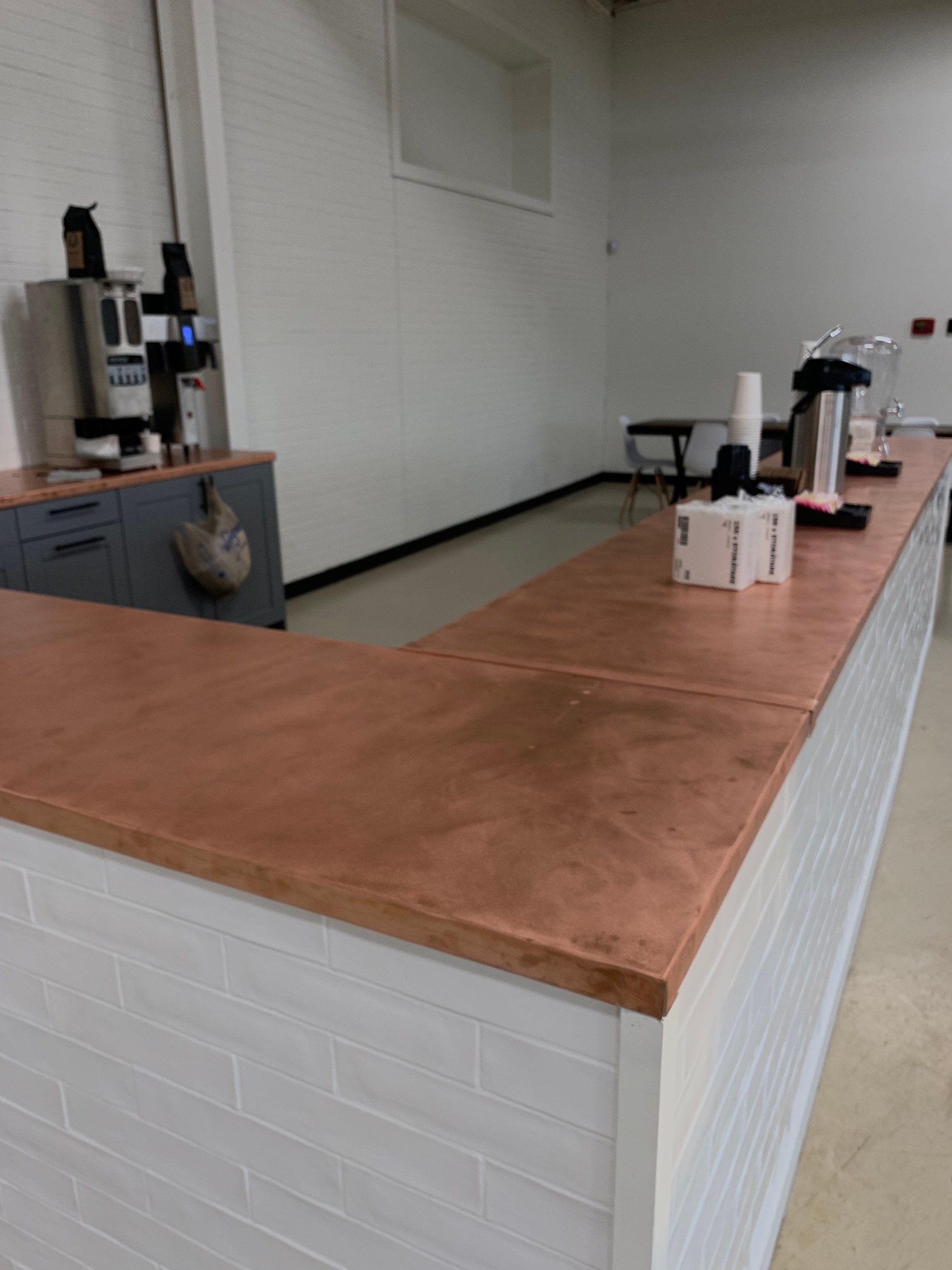 Commercial - Custom Zinc, Copper and Brass Restaurant Bar Tops, Tables ...