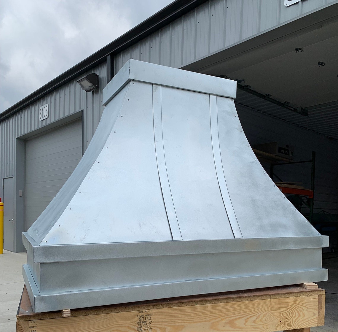 Custom Artisan Zinc Range Hoods Double Sweep Casing and - Etsy