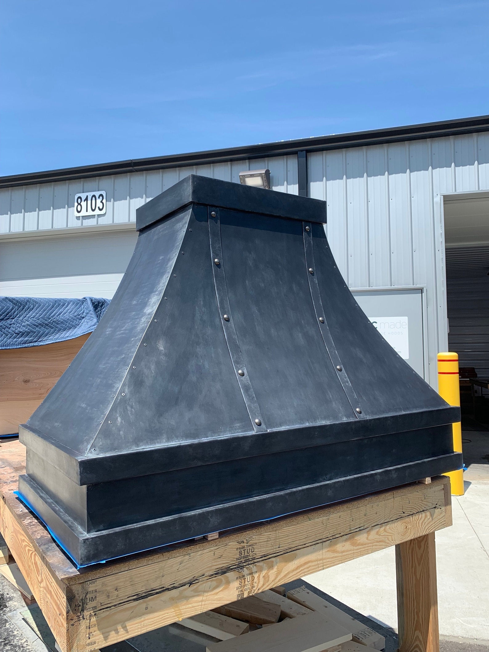 Custom Artisan Zinc Range Hoods Double Sweep Casing and - Etsy