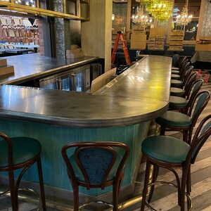 Commercial Metal Bar Tops- Custom Zinc, Copper and Brass Restaurant Bar ...