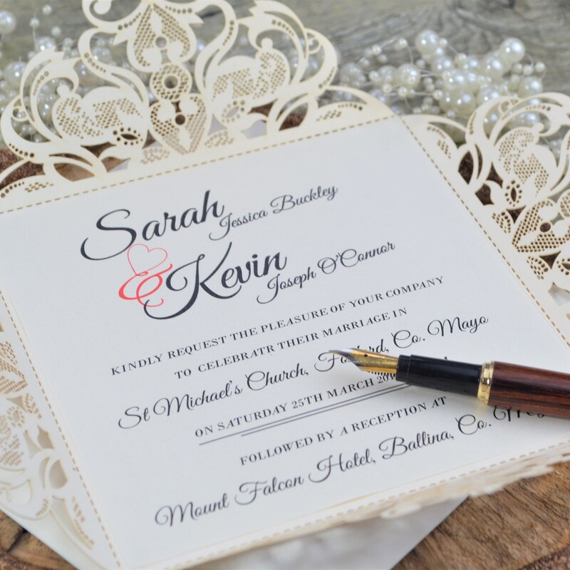 Lace Invitation - Etsy