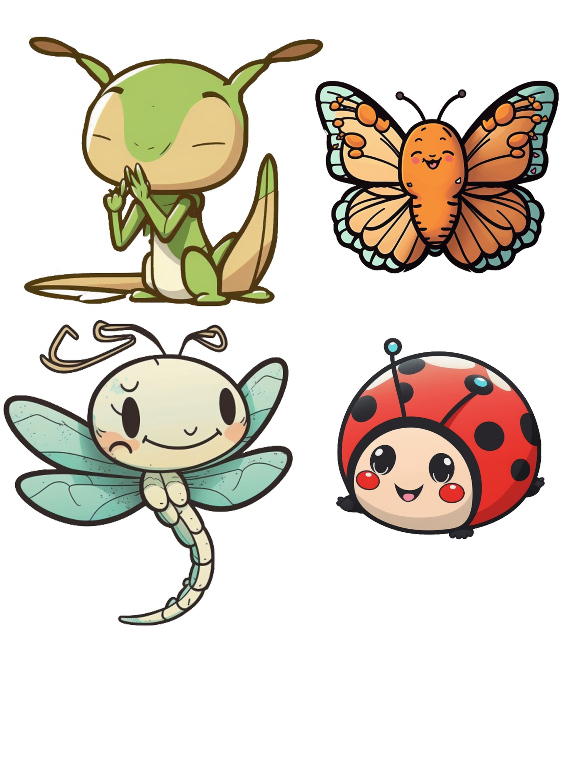Anime Style Insects PNG & Svg's - Etsy