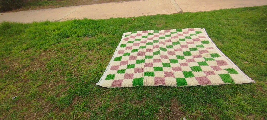Checkered Runner Pink Rug Runner stunning Carpet Checkerboard Rug ...
