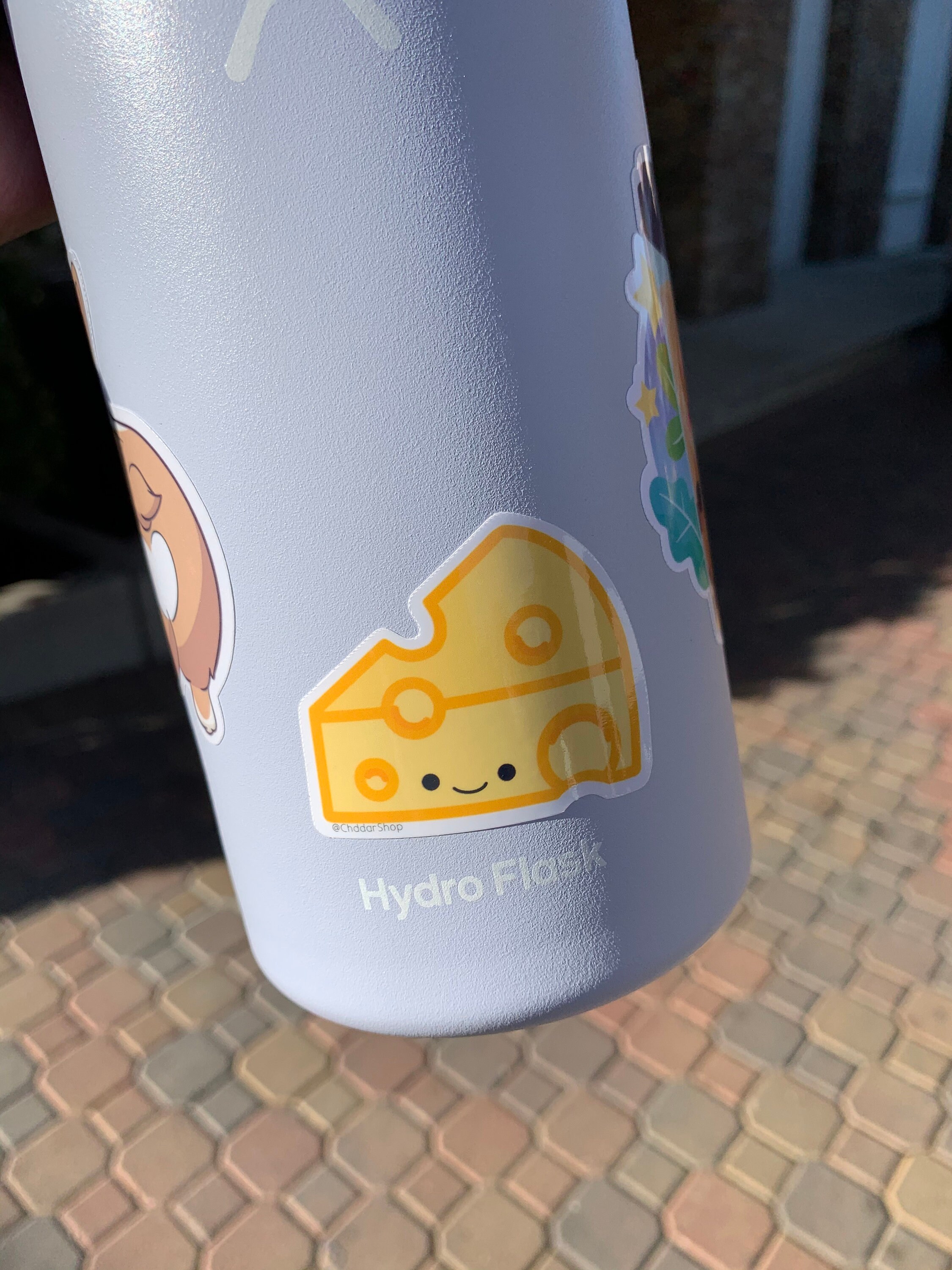Cute Cheddar Cheese Sticker Laptop Sticker Water Bottle | Etsy