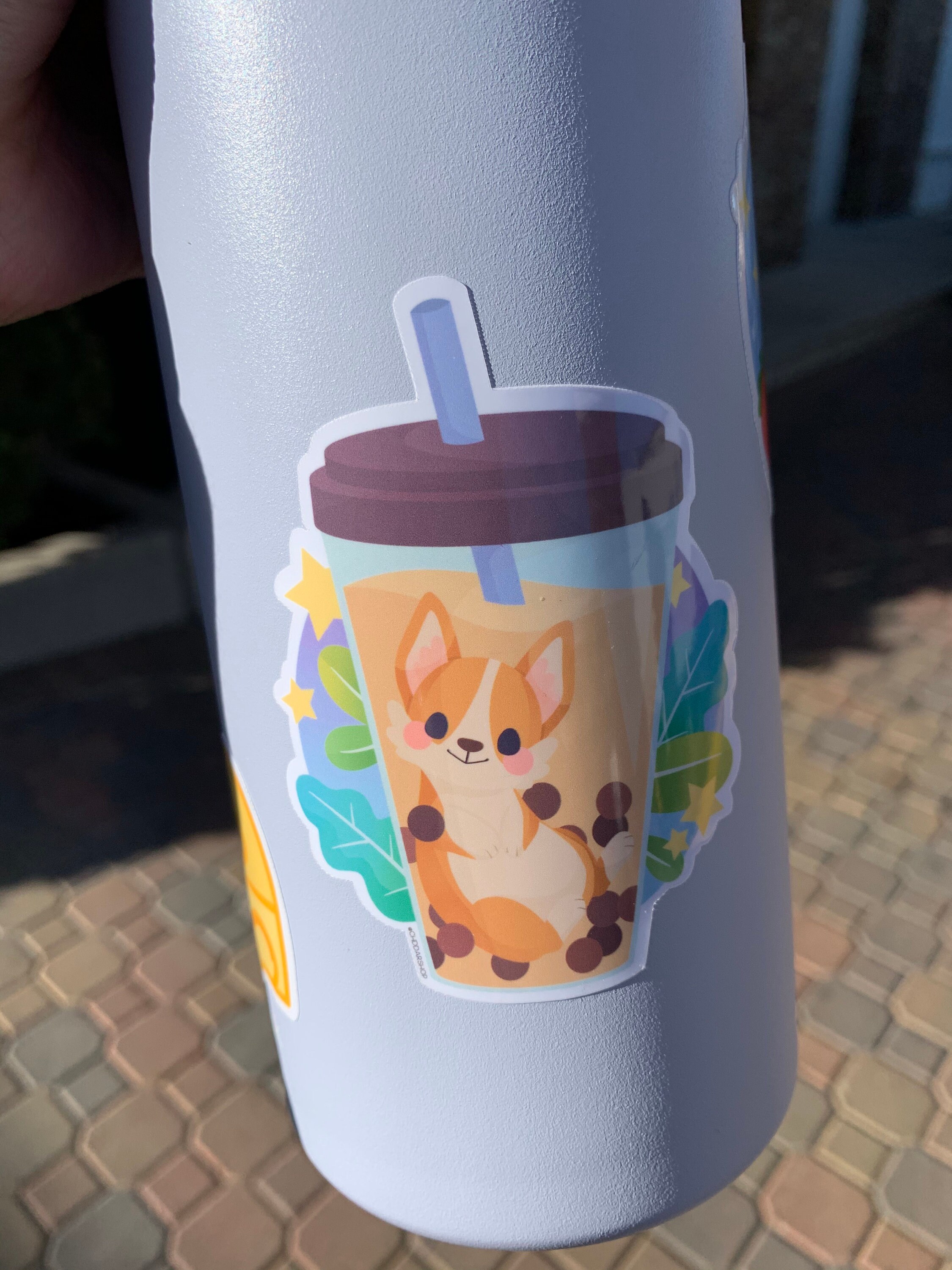 Corgi Boba Sticker Laptop Sticker Water Bottle Sticker - Etsy.de