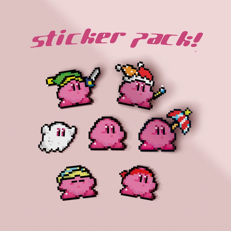 Kirby Sticker - Etsy