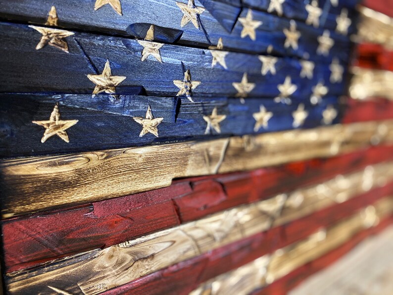Rustic Wooden Flag - Etsy