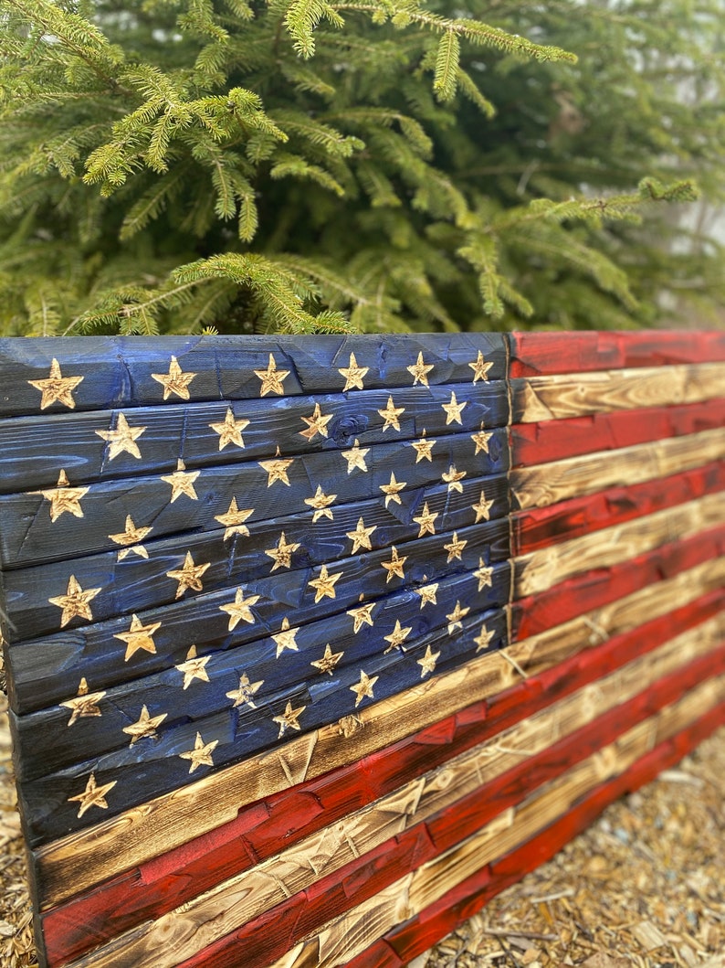 Rustic Wooden Flag - Etsy