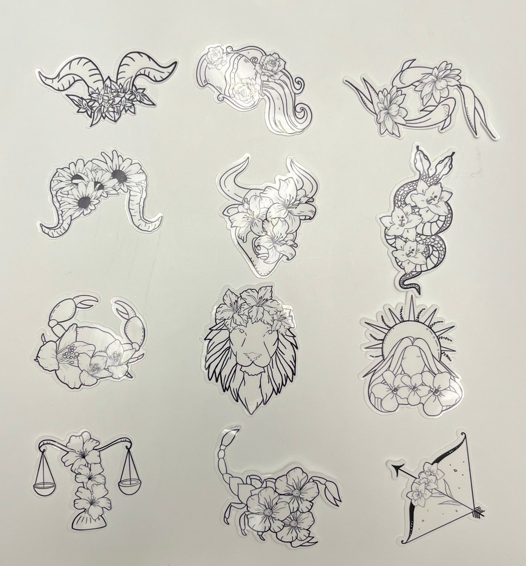 Zodiac Sign Stickers | Laminate Stickers | Vinyl Stickers | Waterproof ...