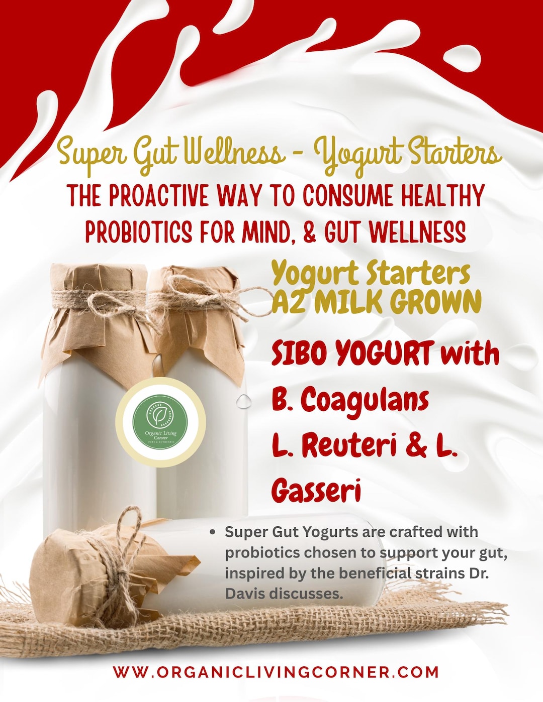 SIBO Yogurt Starter Kit – Specialty Heirloom Culture Inspired by Dr ...