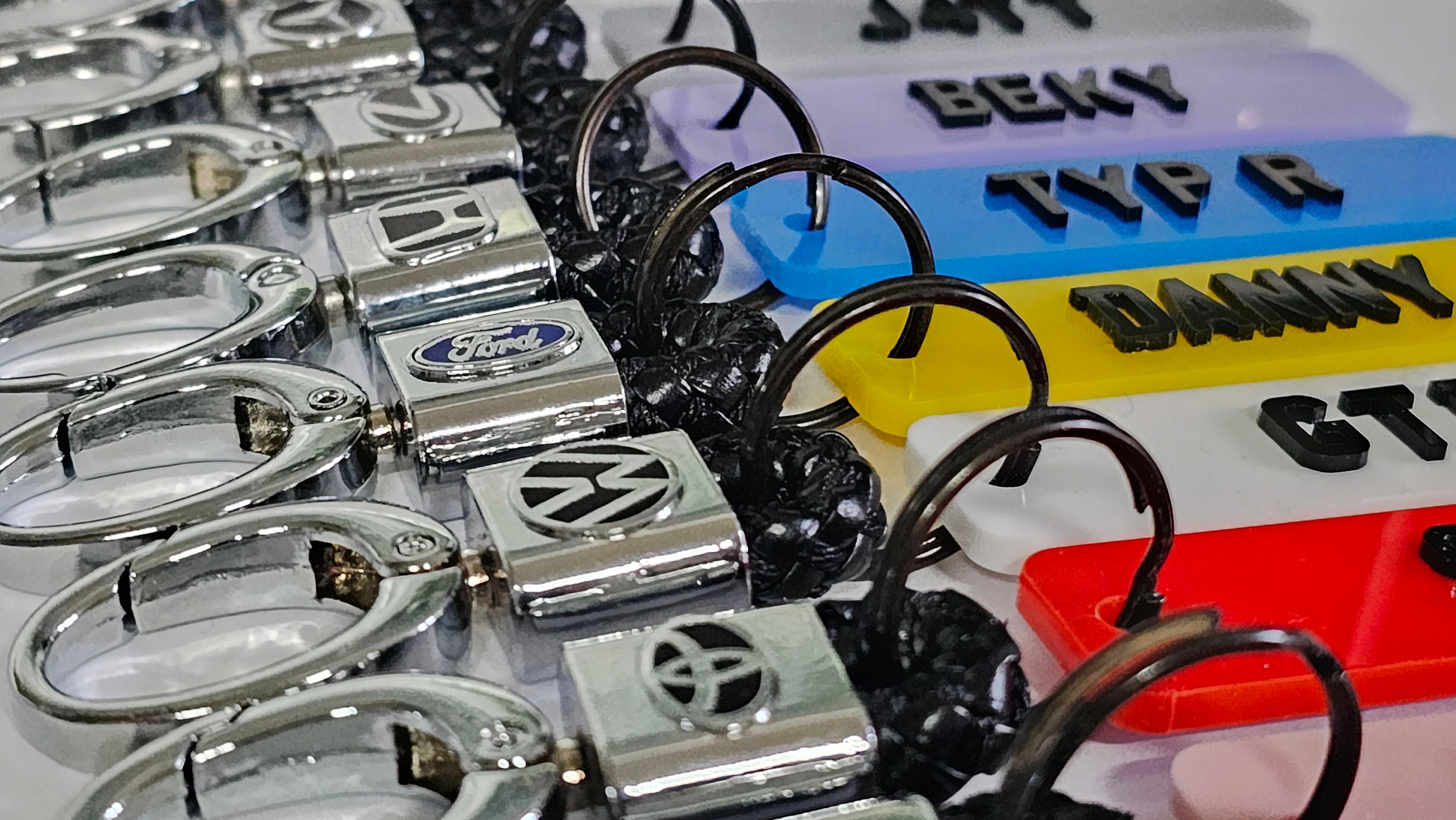 4D Personalised Numberplate Car Logo Key Ring Gift - Etsy