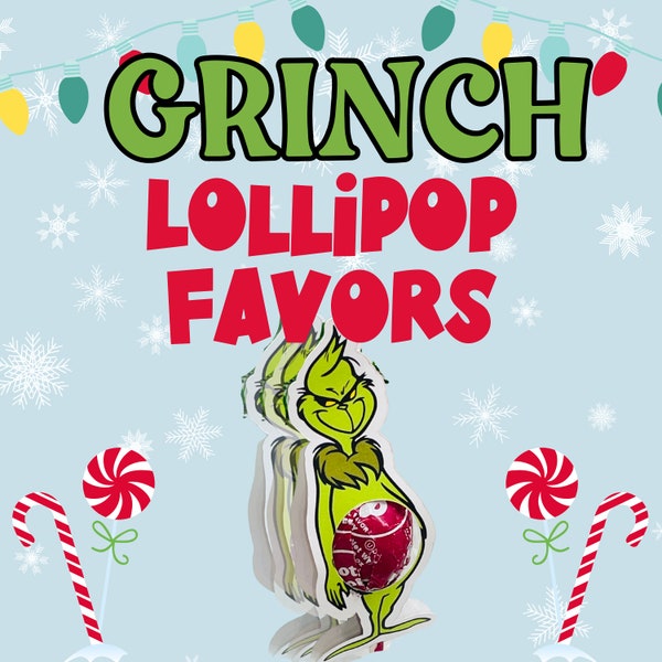 Grinch Party Favors - Etsy