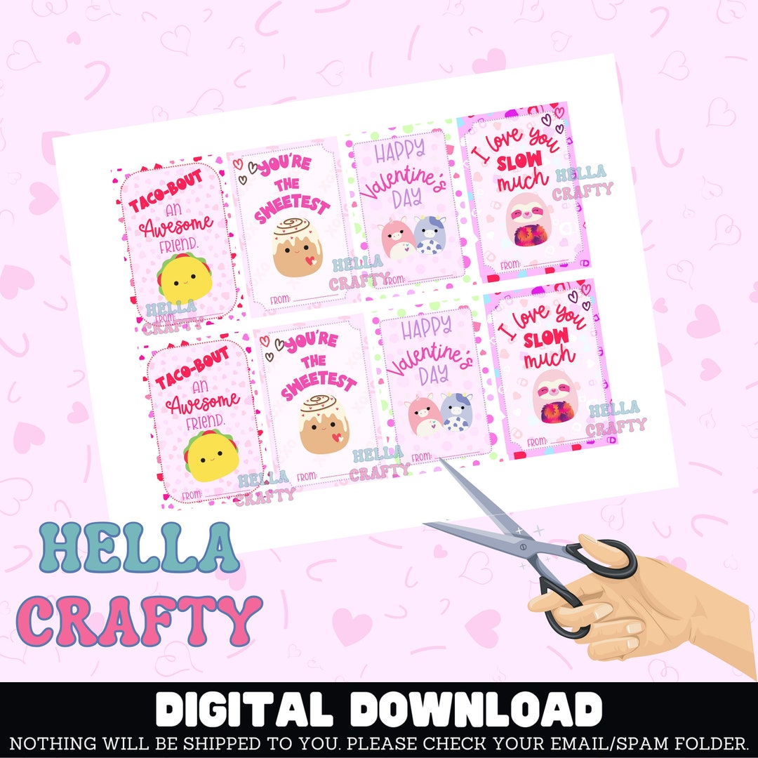 Squishmallow Digital Valentine Cards, Squishmallow Birthday Cake ...