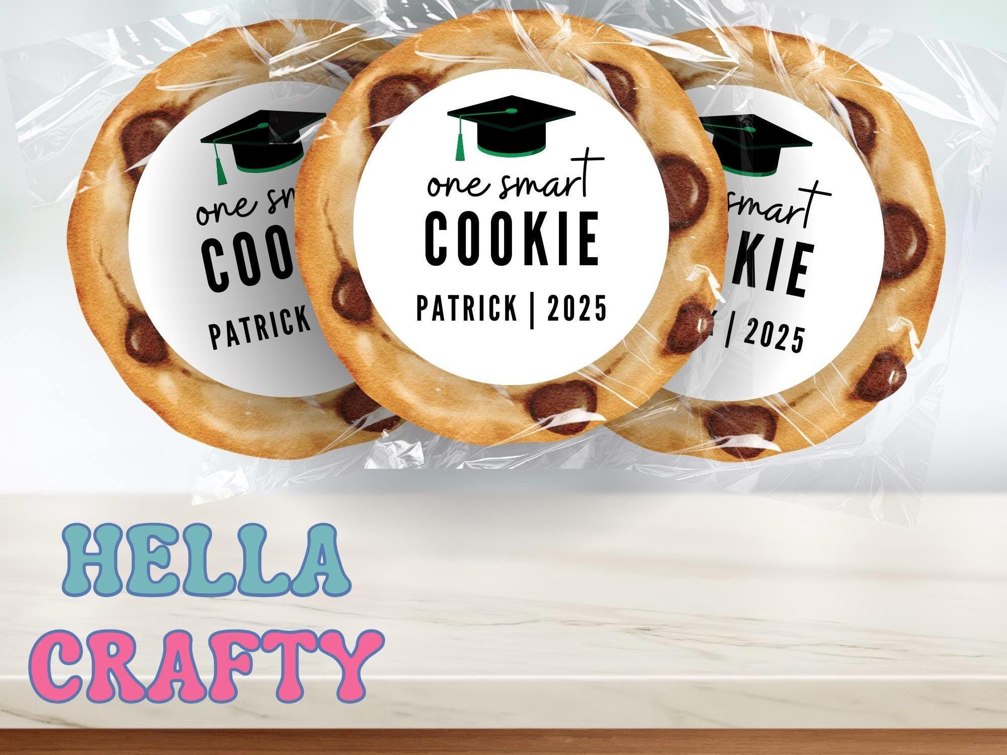 One Smart Cookie Digital Sticker, Graduation Stickers, Class of 2025 ...