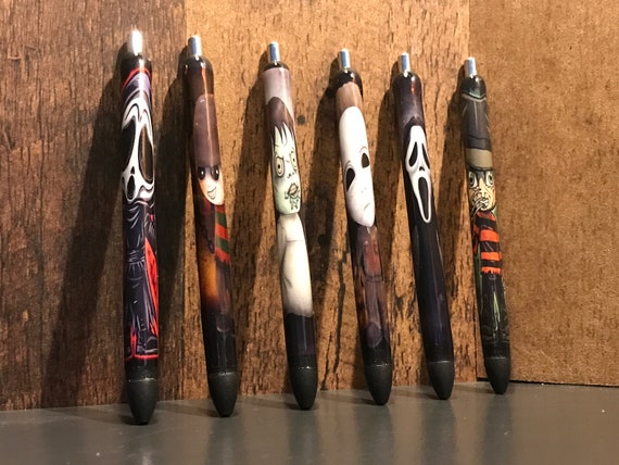 Halloween Pens / Horror Pens / Ink Joy Glitter Pens / Custom - Etsy