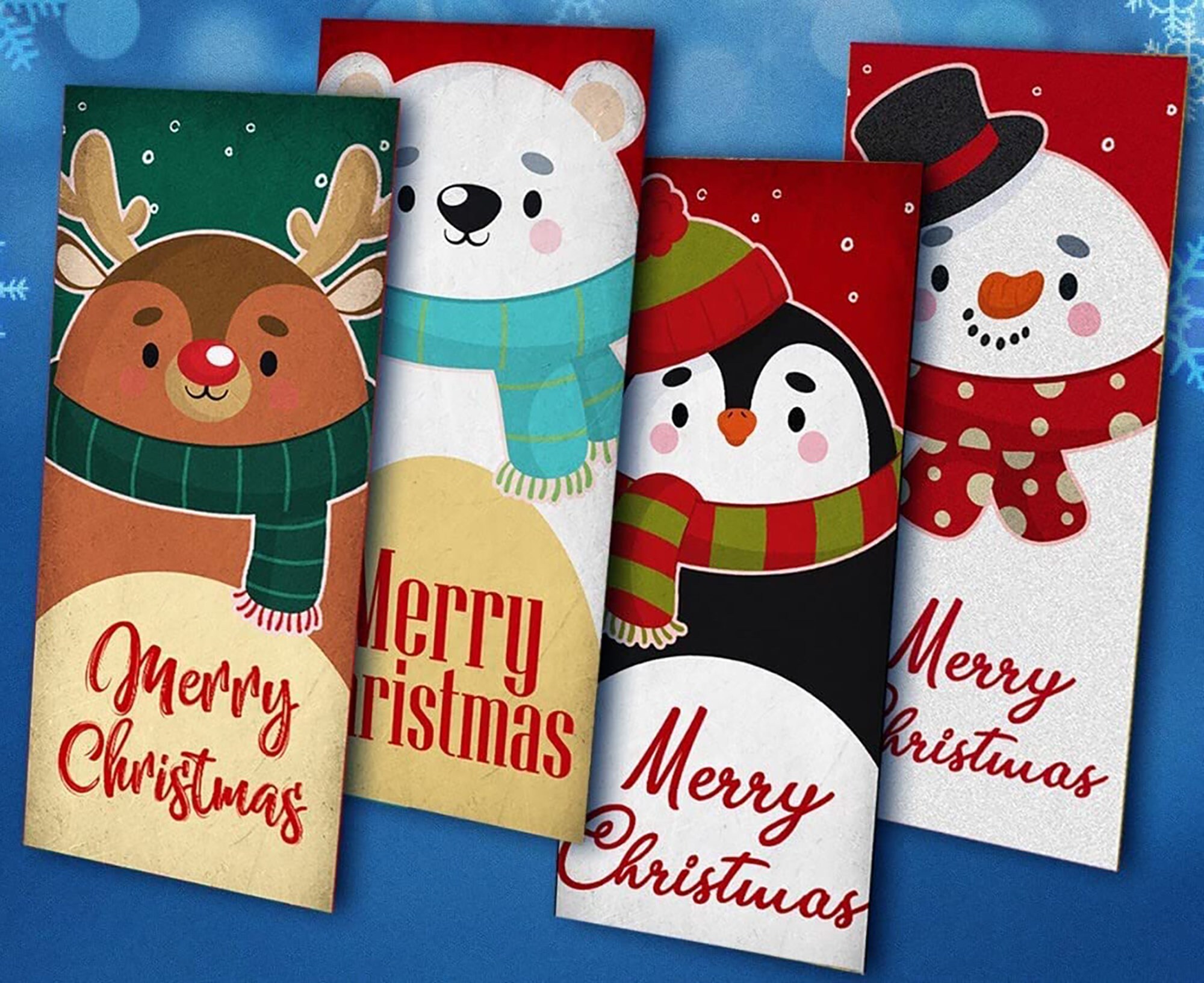 Christmas Money Wallets for Cash Gifts 4/12/24 Pcs - Christmas Gift ...