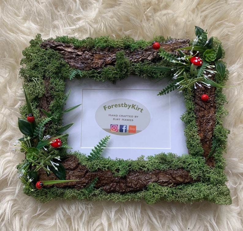 Handmade Green Woodland Photo Frame medium - Etsy