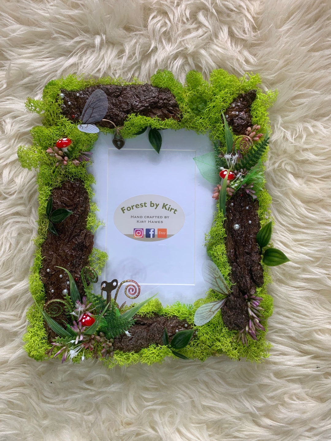 Handmade Green Woodland Photo Frame (medium) - Etsy