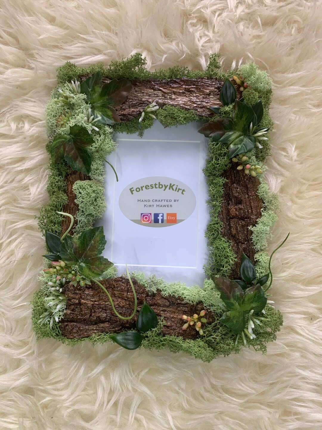 Handmade Green Spring Woodland Photo Frame (medium) - Etsy