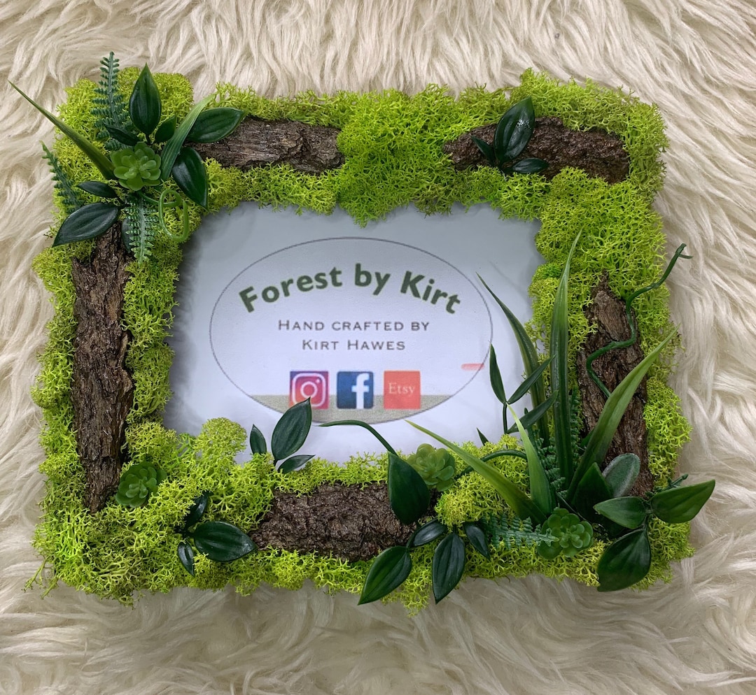 Handmade Green Woodland Photo Frame medium - Etsy